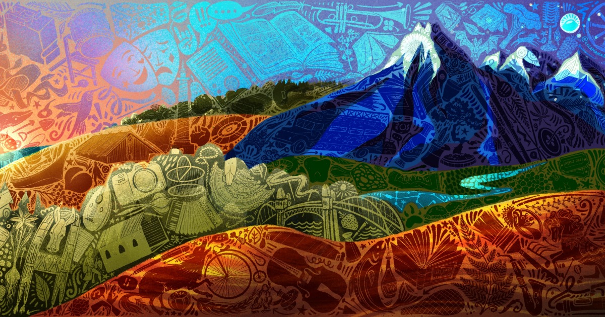 Oregon Cultural Trust Celebrate Oregon Mural